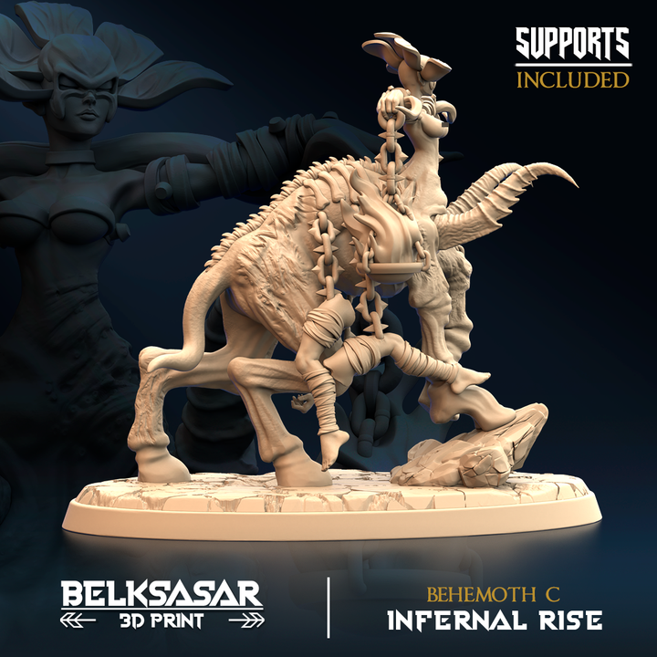 3D Printable Behemoth C All Variants by Belksasar