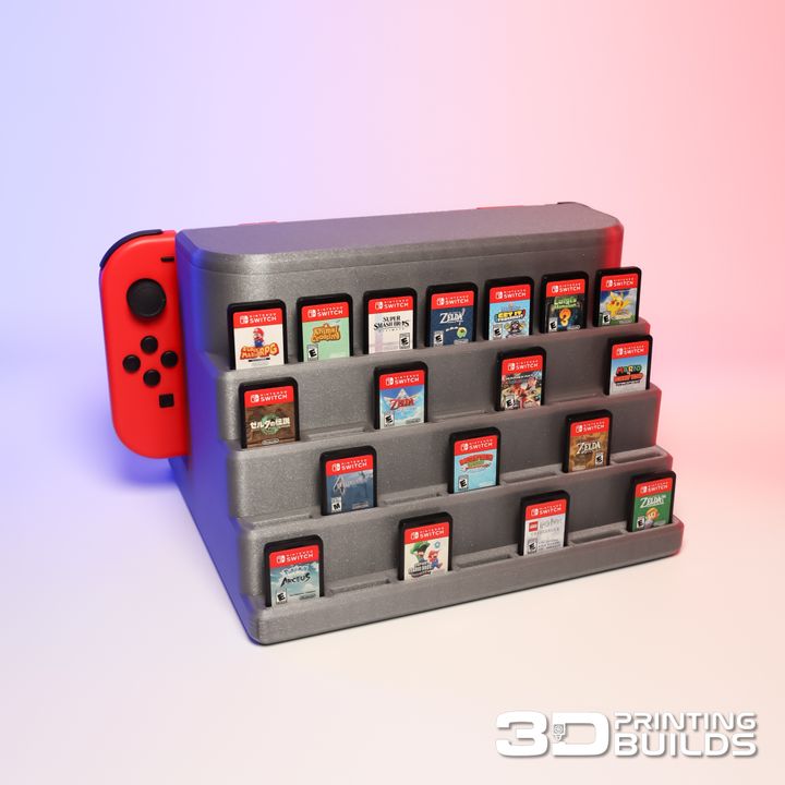 3D Printable Nintendo Switch Dock - XL Organizer by 3D Printing Builds