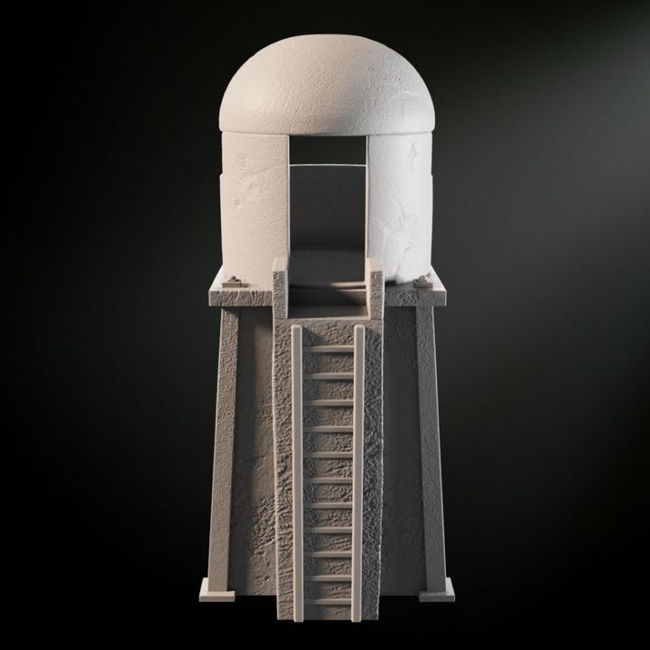 3D Printable Post-Apocalyptic Guard Tower by WargamesCo