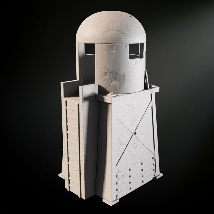 3D Printable Post-Apocalyptic Guard Tower by WargamesCo