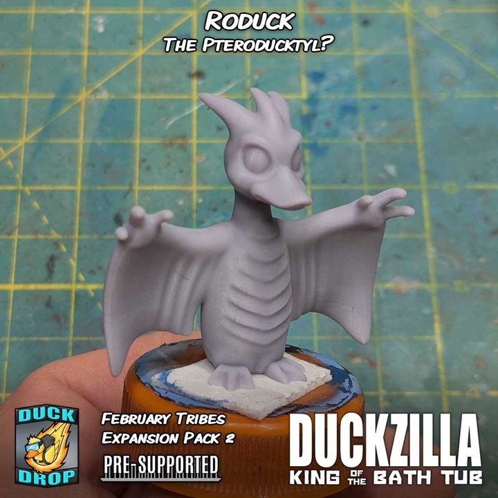 3D Printable Roduck - Rodan (Godzilla Monster) Parody Rubber Duck Art ...