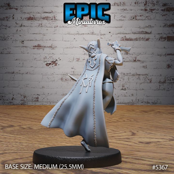 3D Printable Elf Vampire Lady Attack / Undead Elvish Warrior / Forest ...