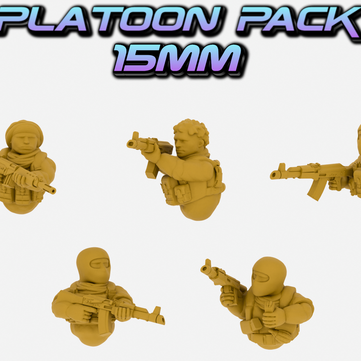 3D Printable MENA Insurgent Infantry Platoon by WarDaddy Studios