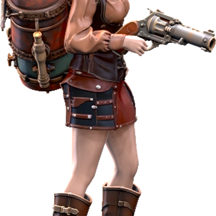 3D Printable LAVINIA COGSWORTH - STEAMPUNK HUNTER by Outter Space