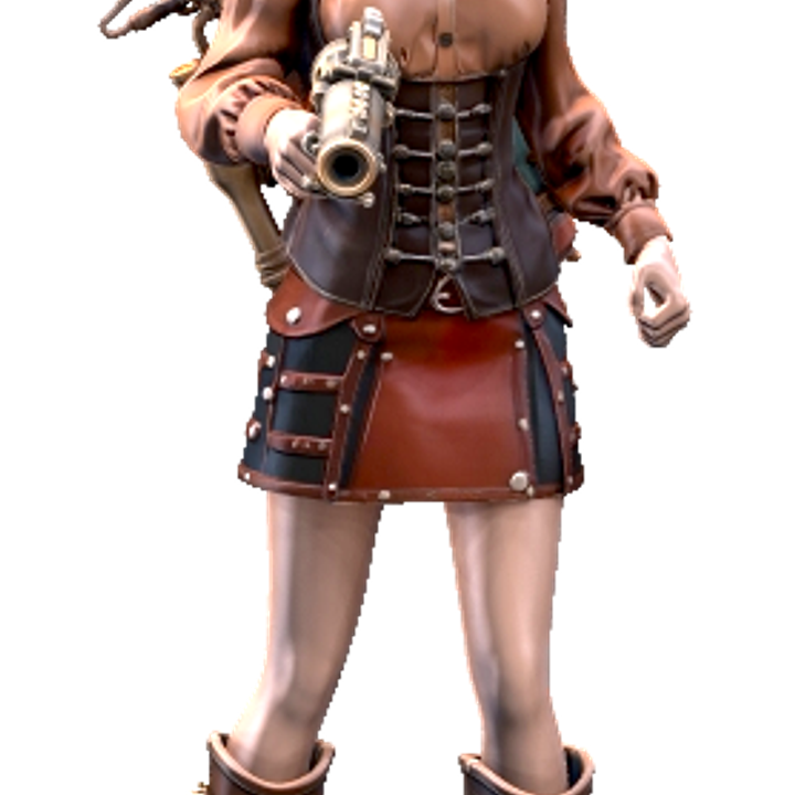 3D Printable LAVINIA COGSWORTH - STEAMPUNK HUNTER by Outter Space