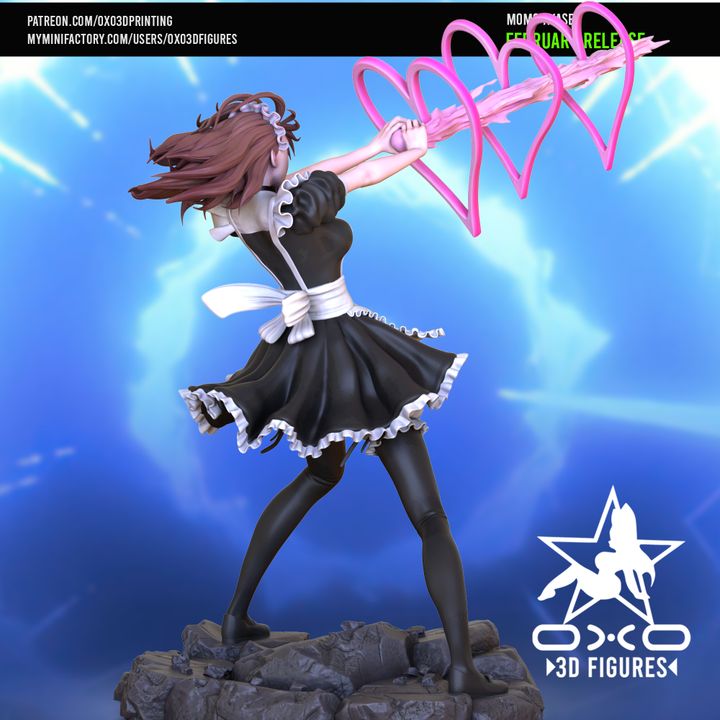 3D Printable momo ayase anime miniature figure by OXO3D Figures