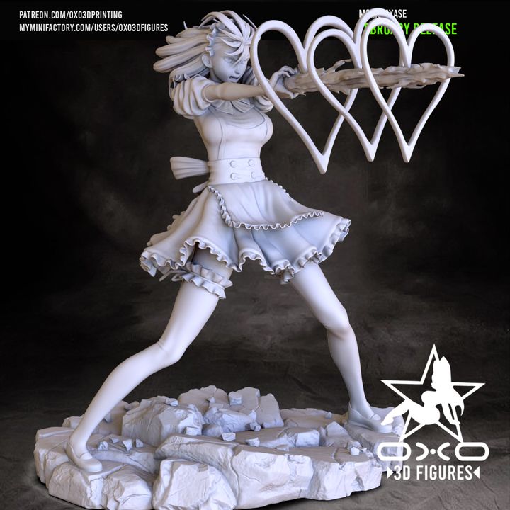 3D Printable momo ayase anime miniature figure by OXO3D Figures