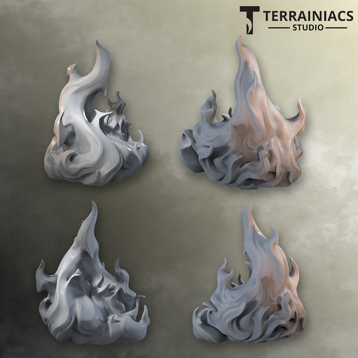 3D Printable Fire effect/spell by Terrainiacs