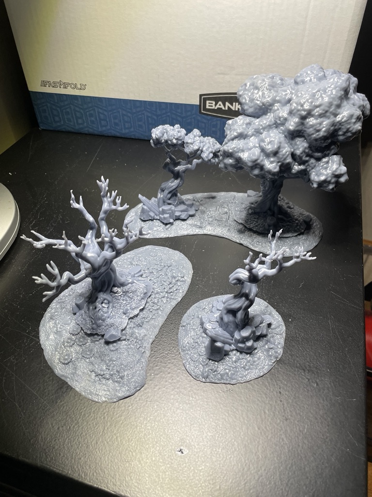 3D Printable Forest templates and tree toppers by Terrainiacs