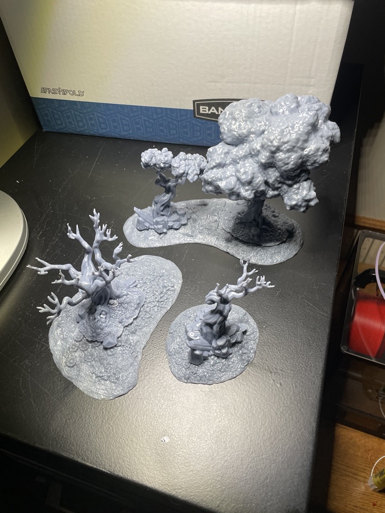 3D Printable Forest templates and tree toppers by Terrainiacs