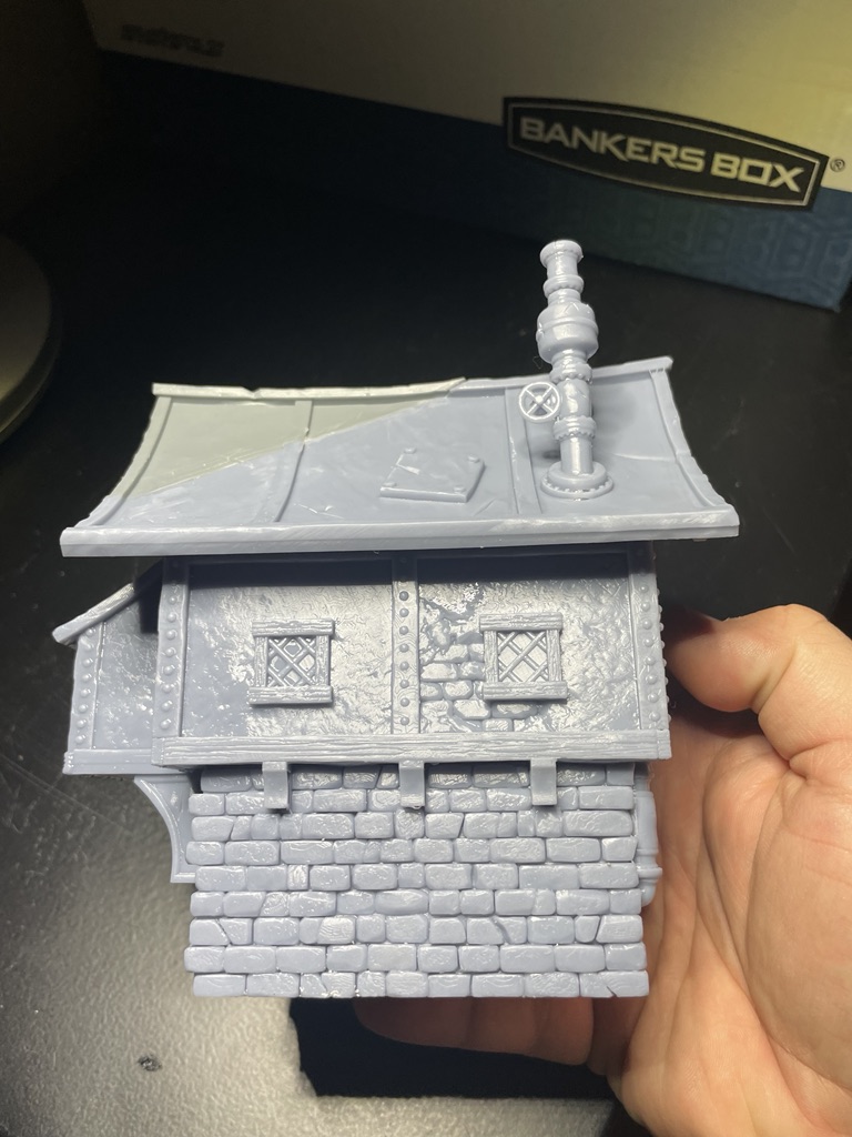 3D Printable Steampunk house 1 by Terrainiacs