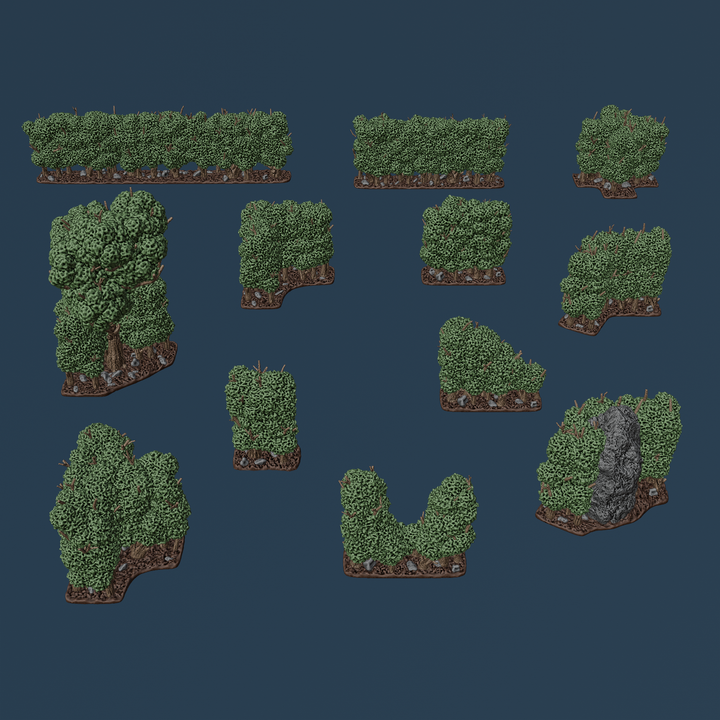 3D Printable Hedge by HexBrick