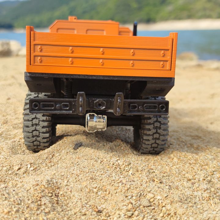 3D Printable Crawler Baby Cat 1 Flatbed - 1/18 TRX4M RC body attachment ...