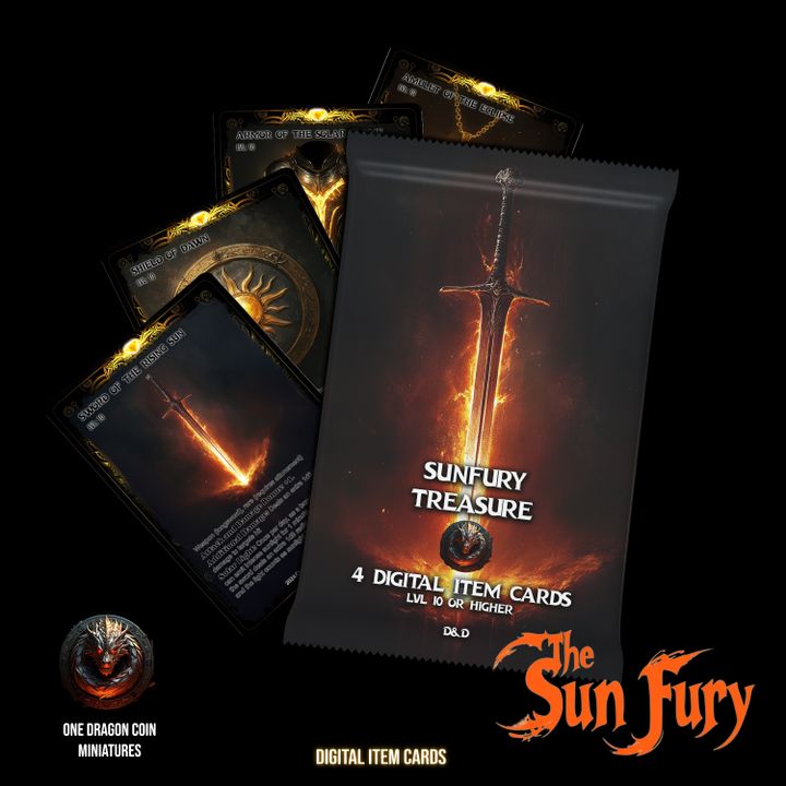 3D Printable SunFury Treasure - Digital Item Cards by One Dragon Coin ...