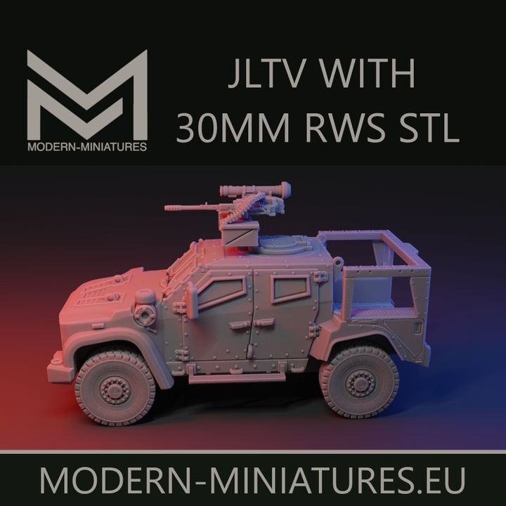 3D Printable JLTV Joint Light tactical vehicle MRAP by Modern-Miniatures.eu
