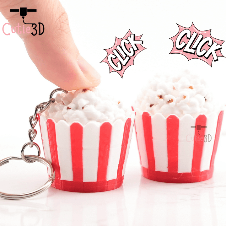 3D Printable Cutie3D Twisty Keycap Fidget Clicker Popcorn Bucket ...