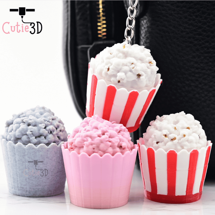3D Printable Cutie3D Twisty Keycap Fidget Clicker Popcorn Bucket ...