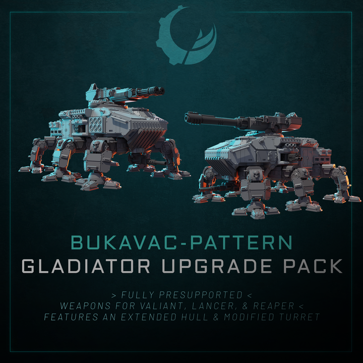 3D Printable Bukavac-Pattern Gladiator Upgrade Pack by Maelstrom ...