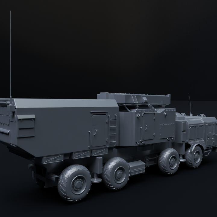 3D Printable Russian 92N6 S400 System Engagement Radar on MZKT 7930 by ...