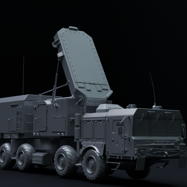 3D Printable Russian 92N6 S400 System Engagement Radar on MZKT 7930 by ...