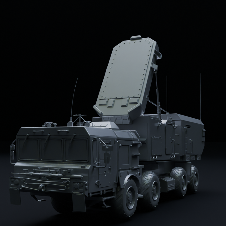 3D Printable Russian 92N6 S400 System Engagement Radar on MZKT 7930 by ...