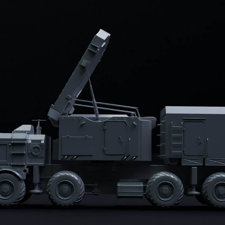 3D Printable Russian 92N6 S400 System Engagement Radar on MZKT 7930 by ...