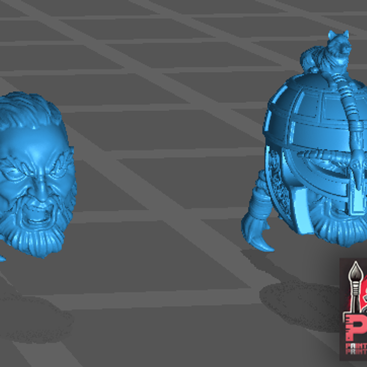 3D Printable Uhtred the Bold - Viking/Saxon Warlord PRESUPPORTED by ...