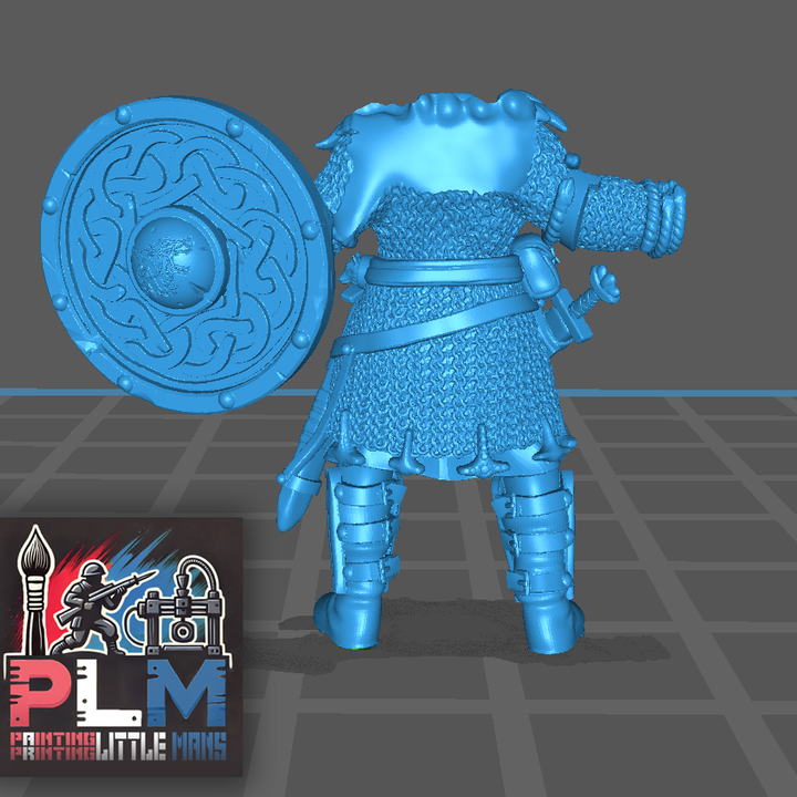 3D Printable Uhtred the Bold - Viking/Saxon Warlord PRESUPPORTED by ...