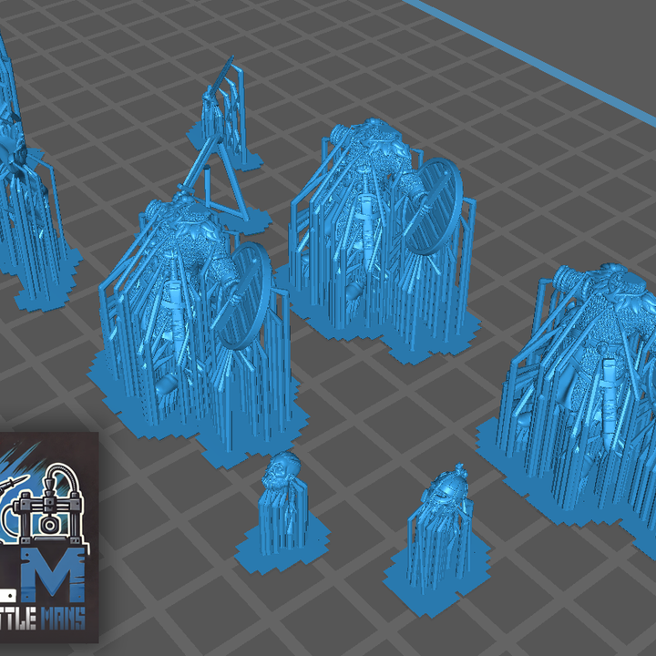 3D Printable Uhtred the Bold - Viking/Saxon Warlord PRESUPPORTED by ...