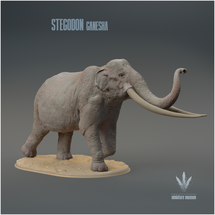 3D Printable Stegodon ganesha : Walking by Miniature Museum