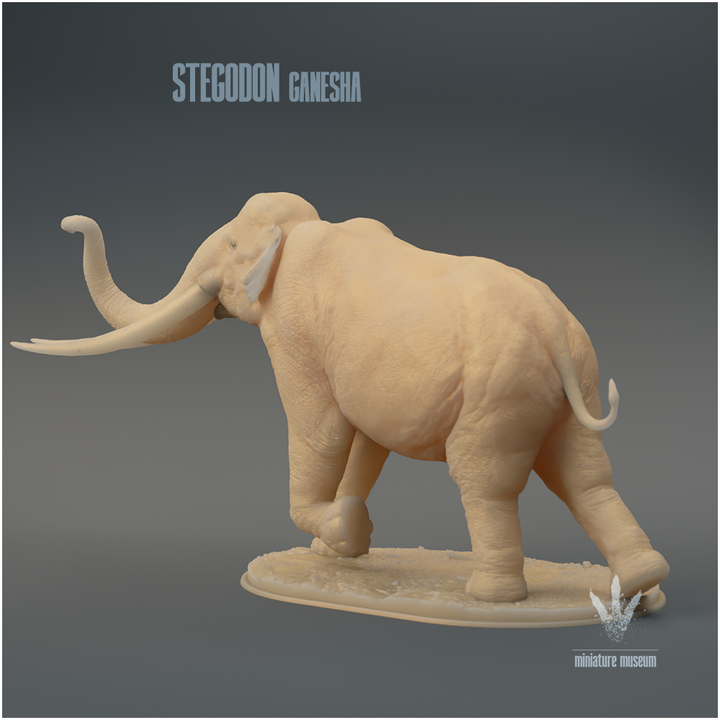 3D Printable Stegodon ganesha : Walking by Miniature Museum