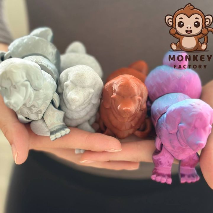 3D Printable Cute Articulated Dog – Moving 3D Printed Dog Toy by ...