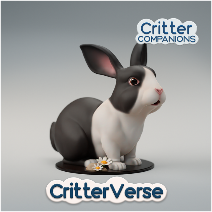 3D Printable Clover the Rabbit by CritterVerse