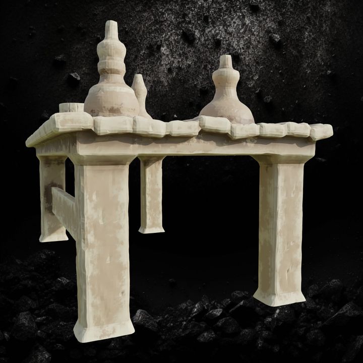 3D Printable Sanctuary of Ashenforge by Galandir's Pit & Cie
