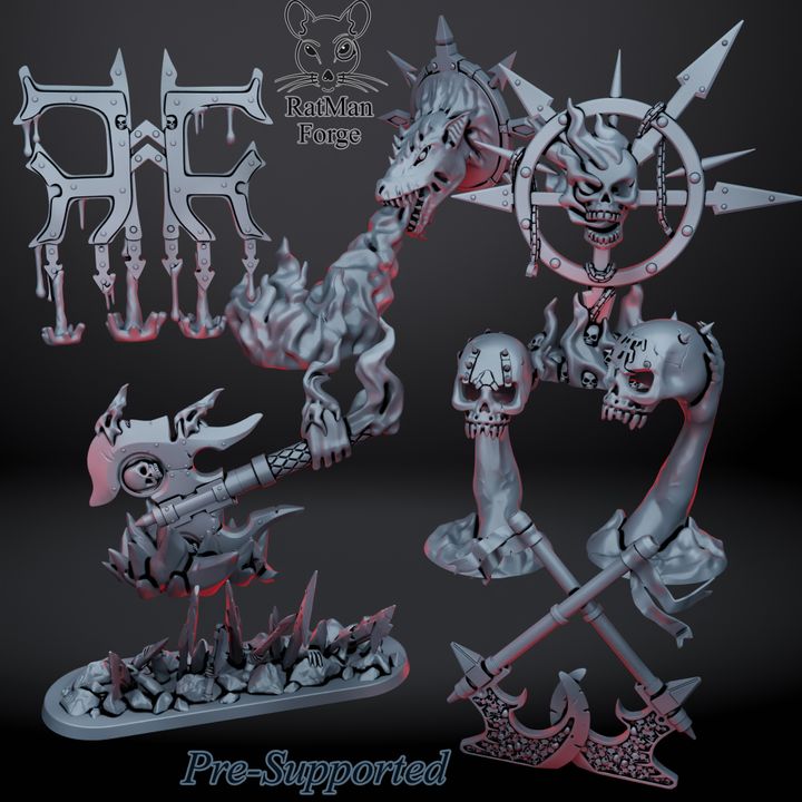 3D Printable Demonic spell pack by RatMan Forge
