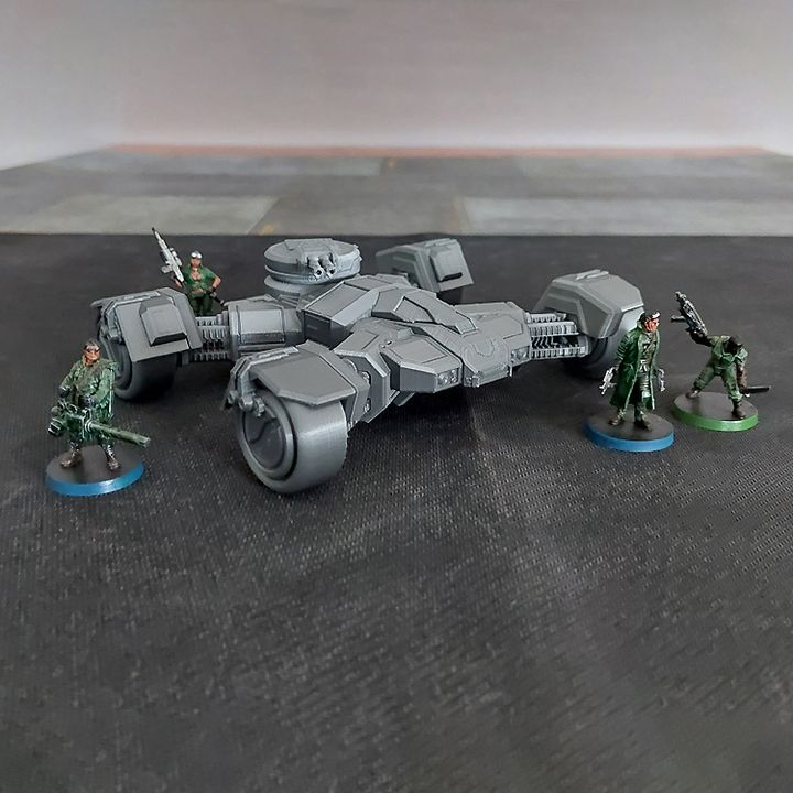 3D Printable X-Bug military version sci-fi car for 28mm wargaming by ...