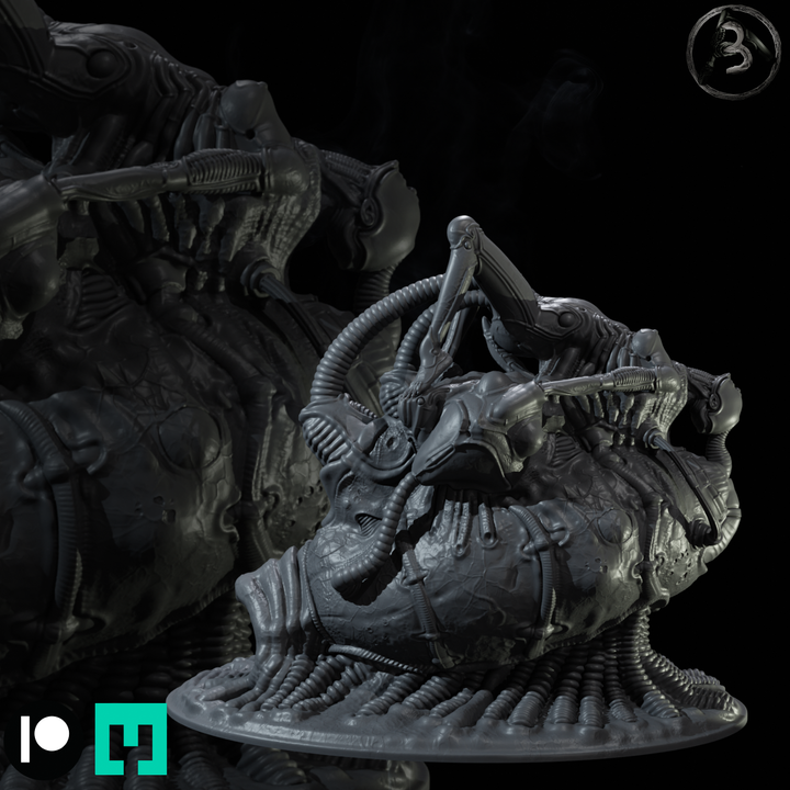 3D Printable Mechanised-Cloning Display Model by bLUARt