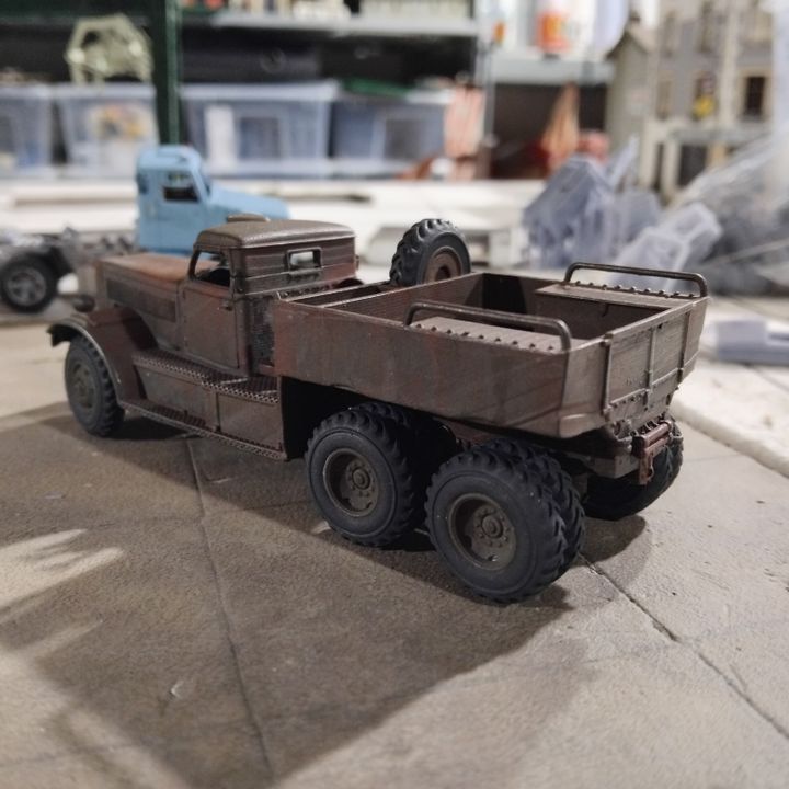 3D Printable Diamond T980 truck (M20, 12-ton, 6x4) + 12-wheel M9 Rogers trailer (US, WW2) by ...
