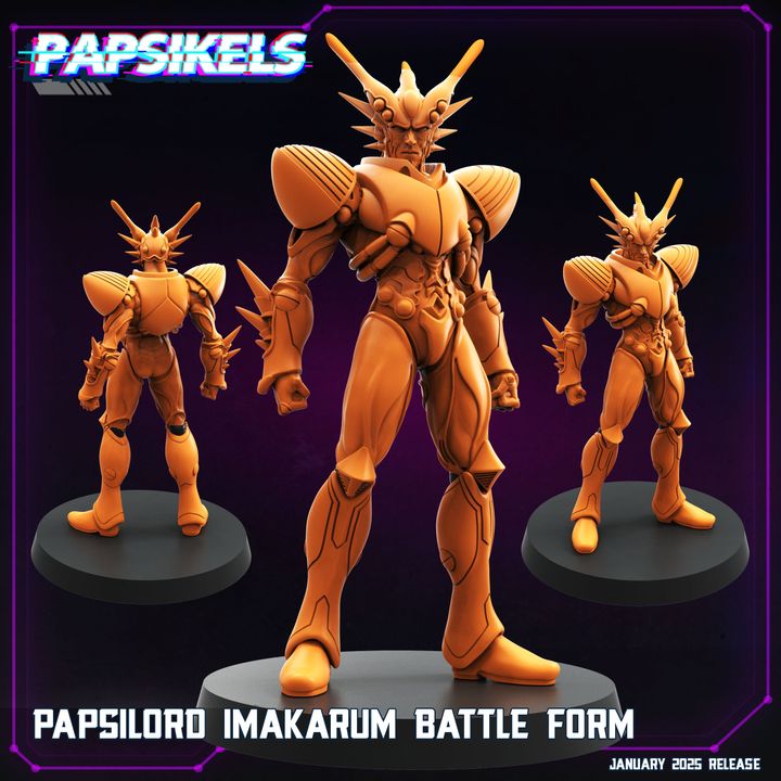 3D Printable PAPSILORD IMAKARUM BATTLE FORM by PAPSIKELS MINIATURES