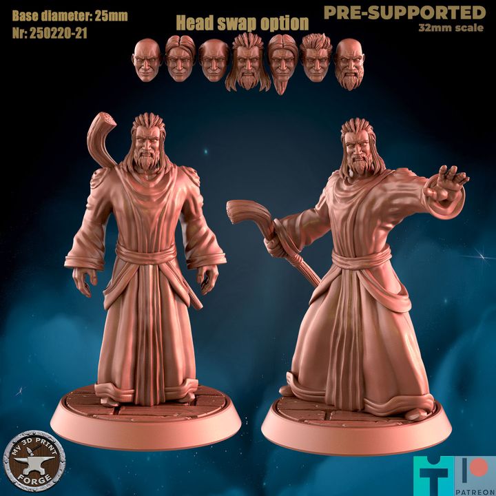 3D Printable Mage Warlock Two Models by My3DPrintForge