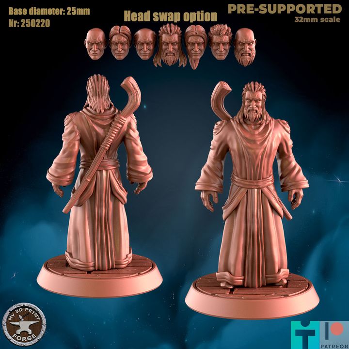 3D Printable Mage Warlock Two Models by My3DPrintForge