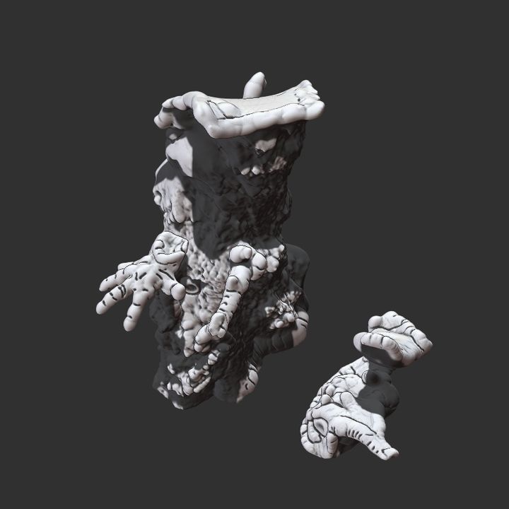 3D Printable Haunted tree and branch by Sculpting George