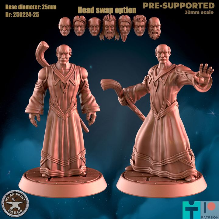 3D Printable Priest Human Two Models by My3DPrintForge