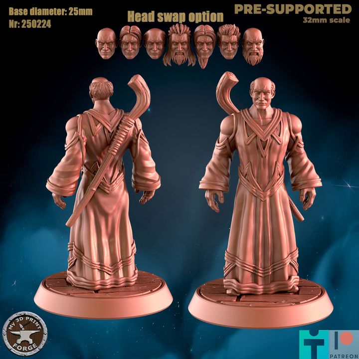 3D Printable Priest Human Two Models by My3DPrintForge