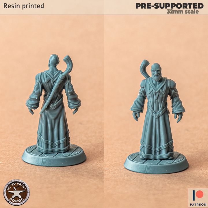 3D Printable Priest Human Two Models by My3DPrintForge