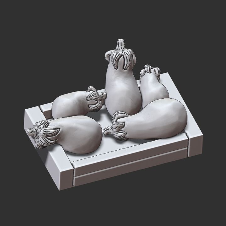 3D Printable Market Food Props by Sculpting George