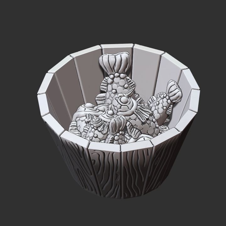 3D Printable Market Food Props by Sculpting George