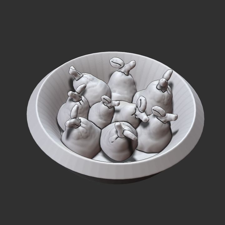 3D Printable Market Food Props by Sculpting George