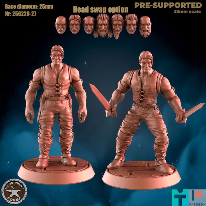 3D Printable Rogue Human Two Models by My3DPrintForge