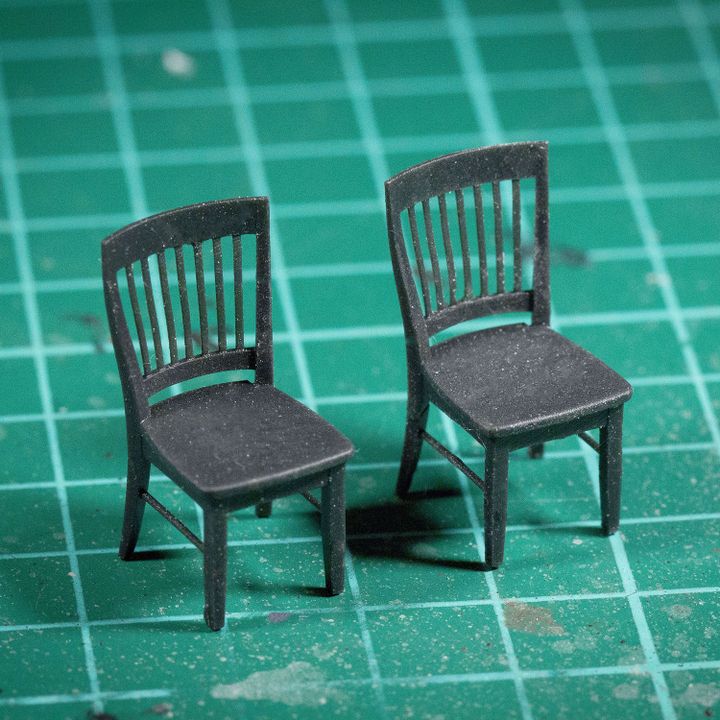 3D Printable Chair - 3d printable 1-35 scale accessory for dioramas by ...